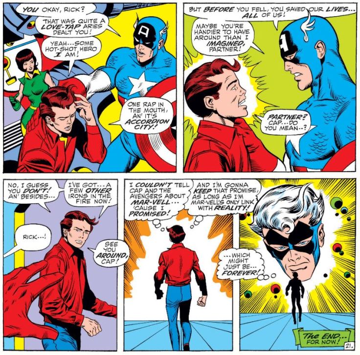 Avengers #72 (January 1970) – THE VIRTUES OF CAPTAIN AMERICA