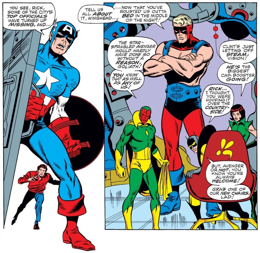 Avengers #72 (January 1970) – THE VIRTUES OF CAPTAIN AMERICA