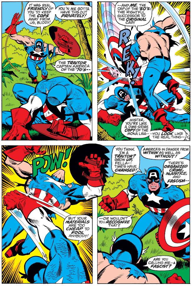 Captain America #156 (December 1972) – THE VIRTUES OF CAPTAIN AMERICA