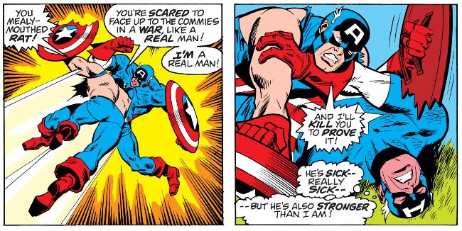 Captain America #156 (December 1972) – THE VIRTUES OF CAPTAIN AMERICA