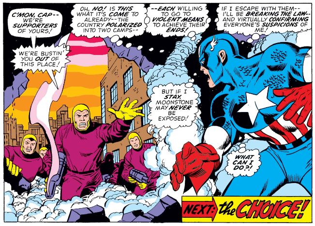 Captain America #170 (February 1974) – THE VIRTUES OF CAPTAIN AMERICA