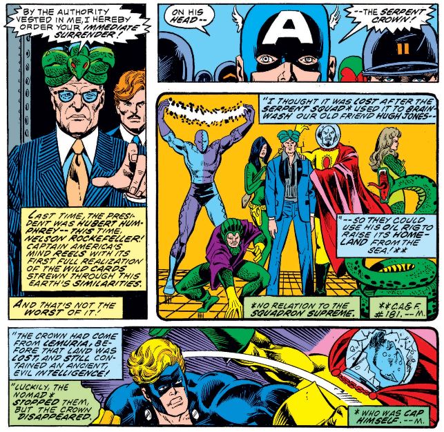 Avengers #147-149 (May-July 1976) – THE VIRTUES OF CAPTAIN AMERICA