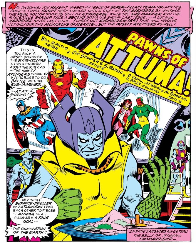 Avengers #154-156 and Super-Villain Team-Up #9 (December 1976-February ...