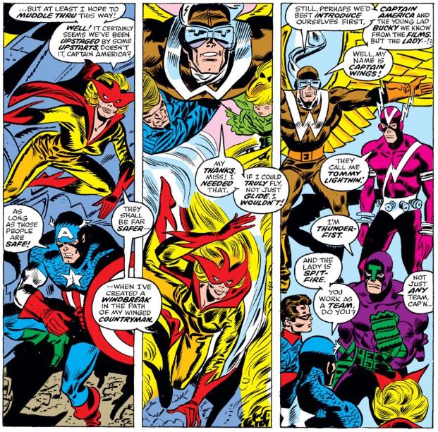 Invaders #14-15 (March-April 1977) – THE VIRTUES OF CAPTAIN AMERICA