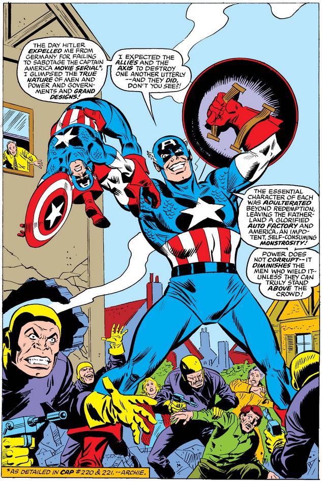 Captain America #219-221 (March-May 1978) – THE VIRTUES OF CAPTAIN AMERICA