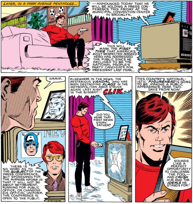 Captain America #312 (December 1985) – THE VIRTUES OF CAPTAIN AMERICA