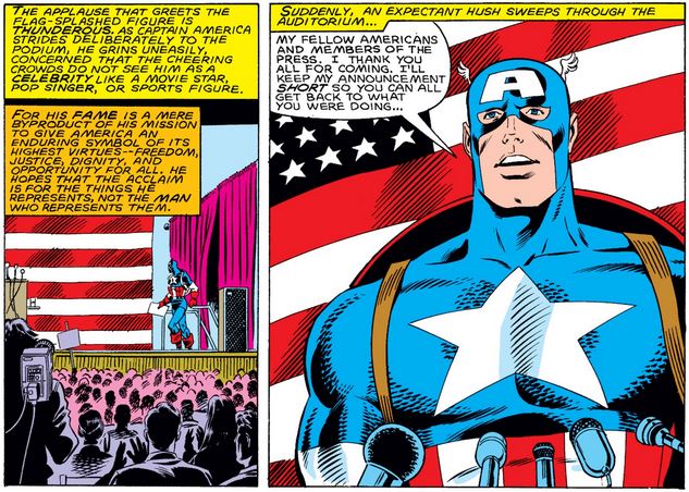 Captain America #312 (December 1985) – THE VIRTUES OF CAPTAIN AMERICA