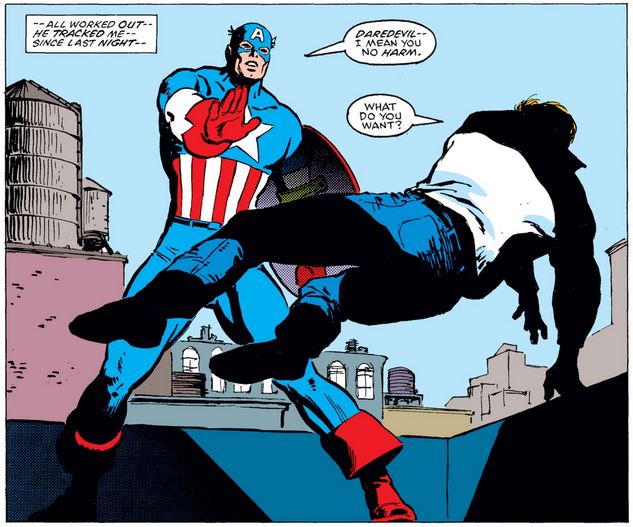 Daredevil #233 (August 1986) – THE VIRTUES OF CAPTAIN AMERICA