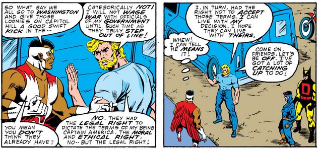 Captain America #337 (January 1988) – THE VIRTUES OF CAPTAIN AMERICA