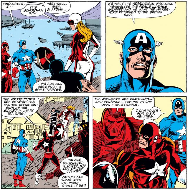 Avengers #321-322 (August-September 1990) – THE VIRTUES OF CAPTAIN AMERICA