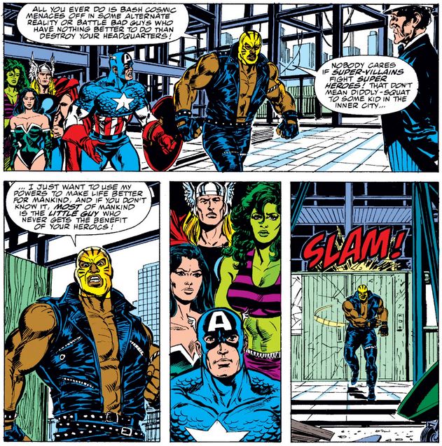 Avengers #326 (November 1990) – THE VIRTUES OF CAPTAIN AMERICA