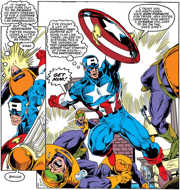 Captain America #385 (May 1991) – THE VIRTUES OF CAPTAIN AMERICA
