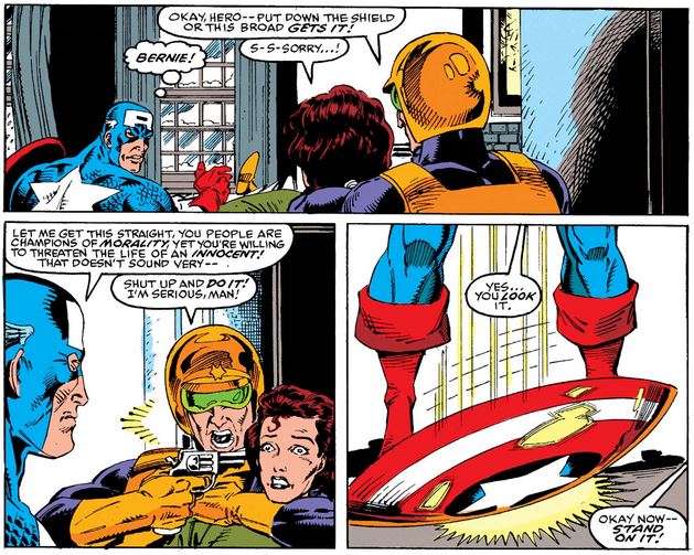 Captain America #385 (May 1991) – THE VIRTUES OF CAPTAIN AMERICA