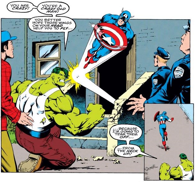 The Incredible Hulk #406 (June 1993) – THE VIRTUES OF CAPTAIN AMERICA