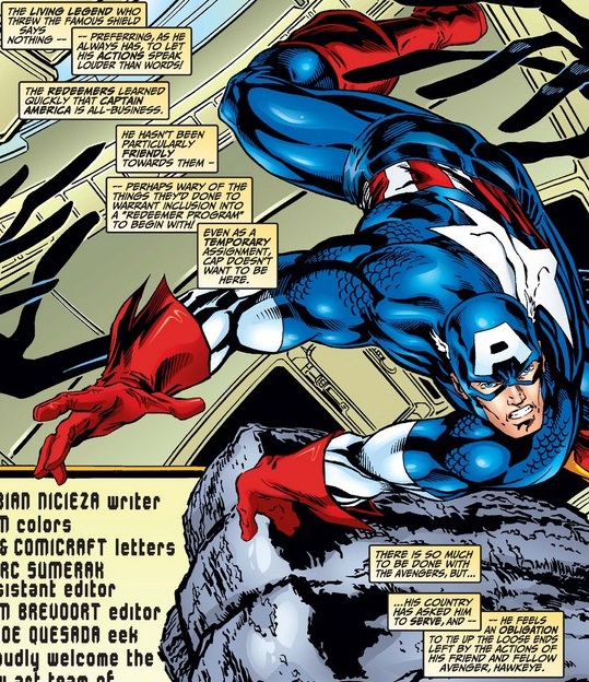 Thunderbolts #50-54 (May-September 2001) – THE VIRTUES OF CAPTAIN AMERICA